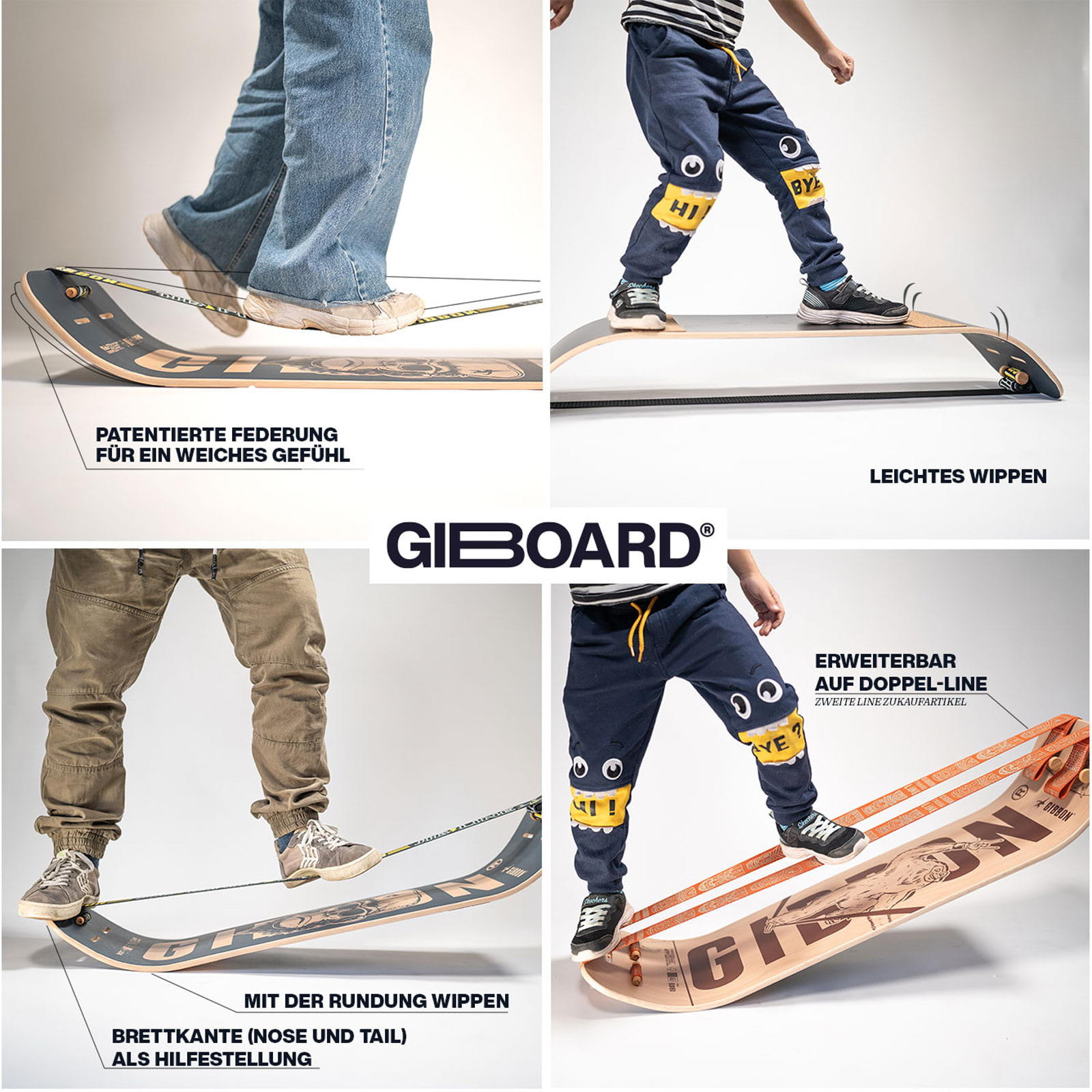 Gibbon Giboard Set - Slackline-Balanceboard online kaufen ...